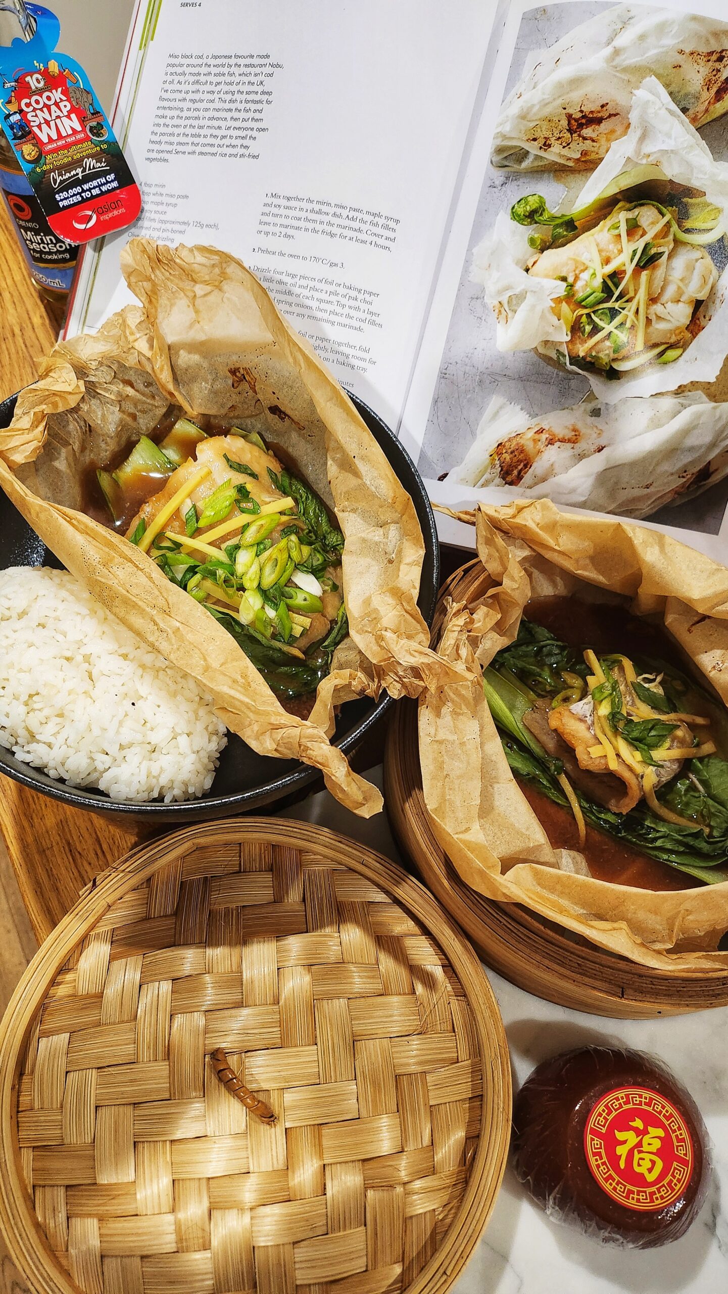 Ginger Miso Steamed Ling with Fresh Rice | Cook Snap Win 2026
